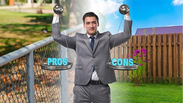 Chain-link and Wooden Fences: Pros and Cons - Geo Land Landscaping